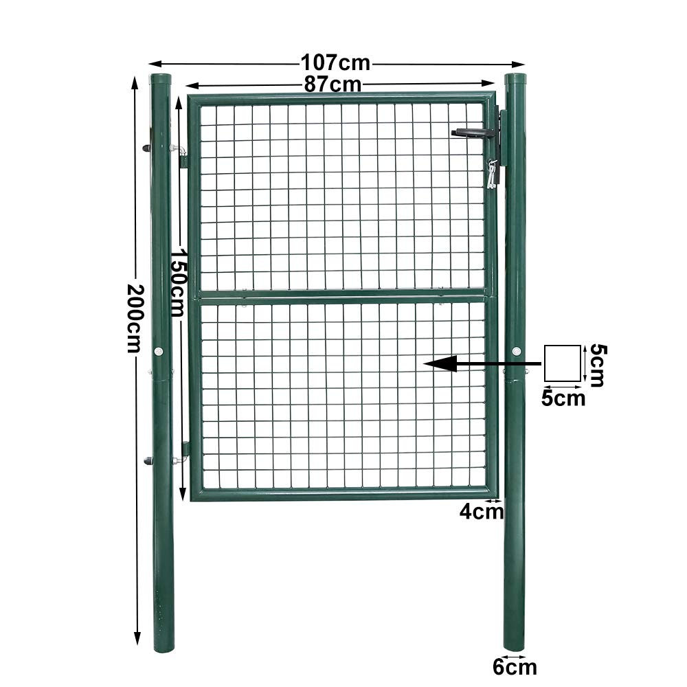 Gartentür Gartentor Zauntür Maschendraht Zaun 160 x 100cm Grün Zauntor ...