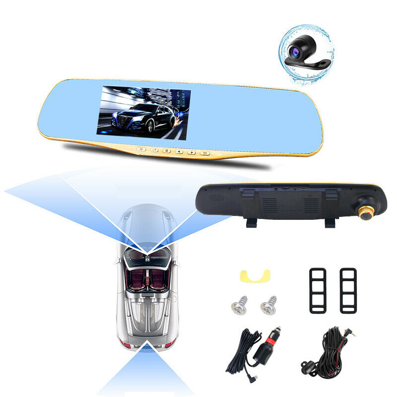 4.3in 1080P LCD Rückspiegel Autokamera Auto DVR Spiegel Kamera KFZ HD ...